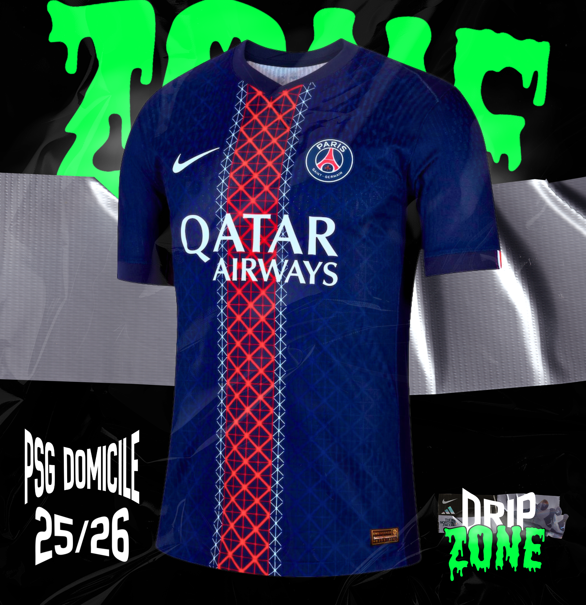 Maillot Domicile Match PSG Nike Dri-FIT ADV 25/26 – Drip ZONE France